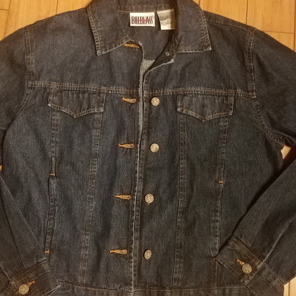 bill blass | Jackets & Coats | Vtg Bill Blass Jean Jacket Blue Denim ...